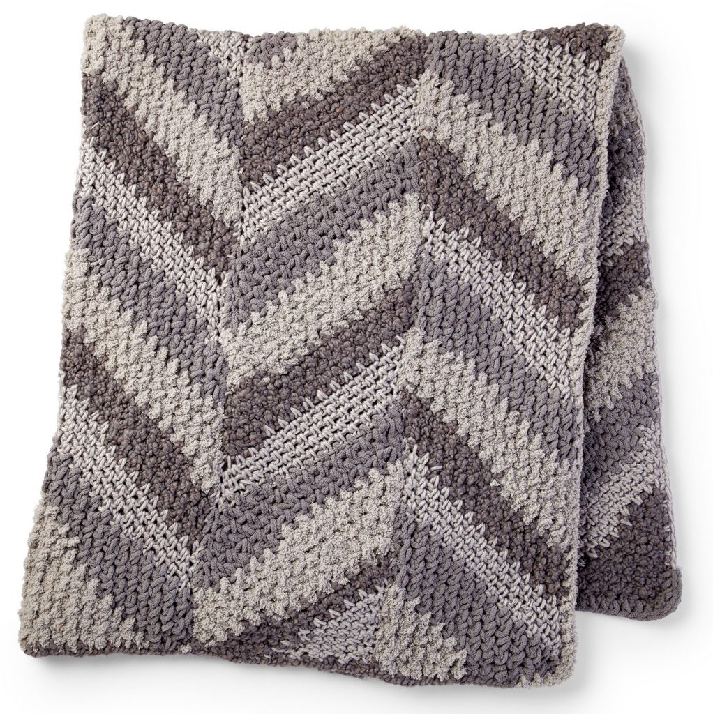 FREE Crochet Pattern: Chevron Panels Crochet Blanket - I Love Yarn Forever