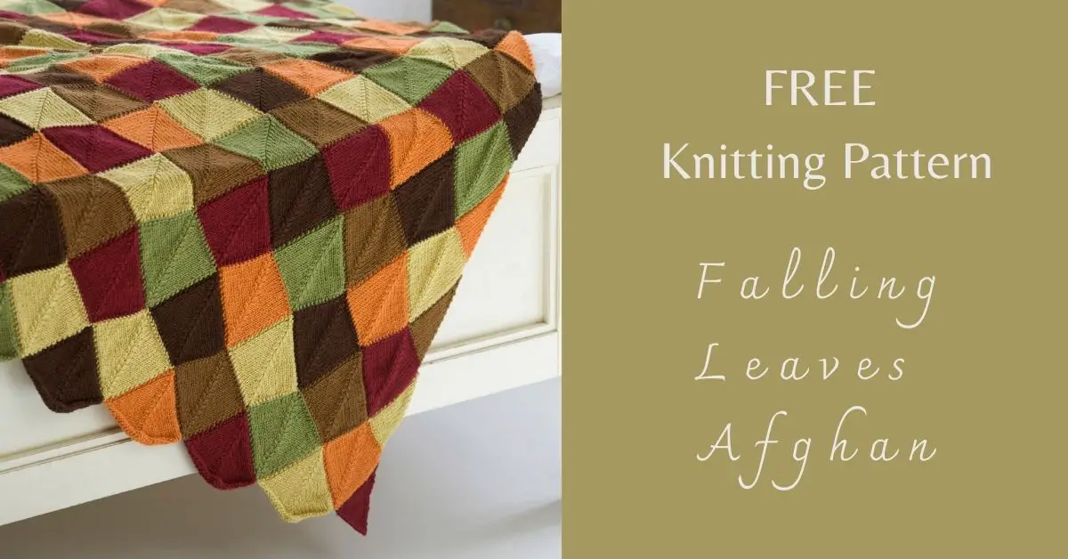 FREE Knitting Pattern: Falling Leaves Afghan - I Love Yarn Forever