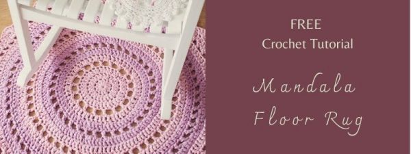 FREE Crochet Pattern: Mandala Floor Rug - I Love Yarn Forever