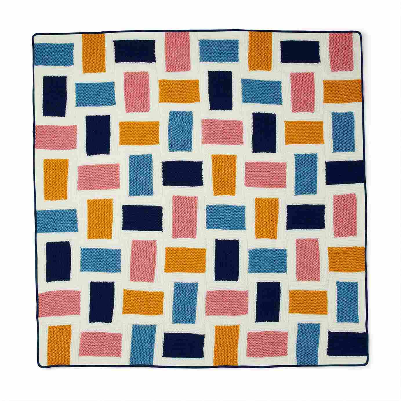Free Knitting Pattern: Garter Quilt Blocks Knit Blanket - I Love Yarn ...