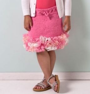 Free Knitting Pattern: Girl’s Ruffled Skirt - I Love Yarn Forever