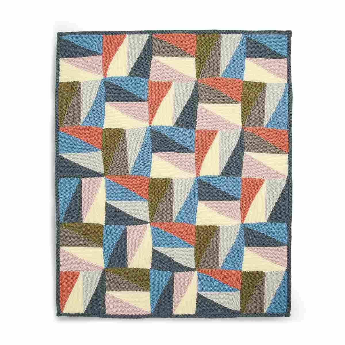 Free Knitting Pattern: Soft Focus Graphic Knit Blanket - I Love Yarn ...