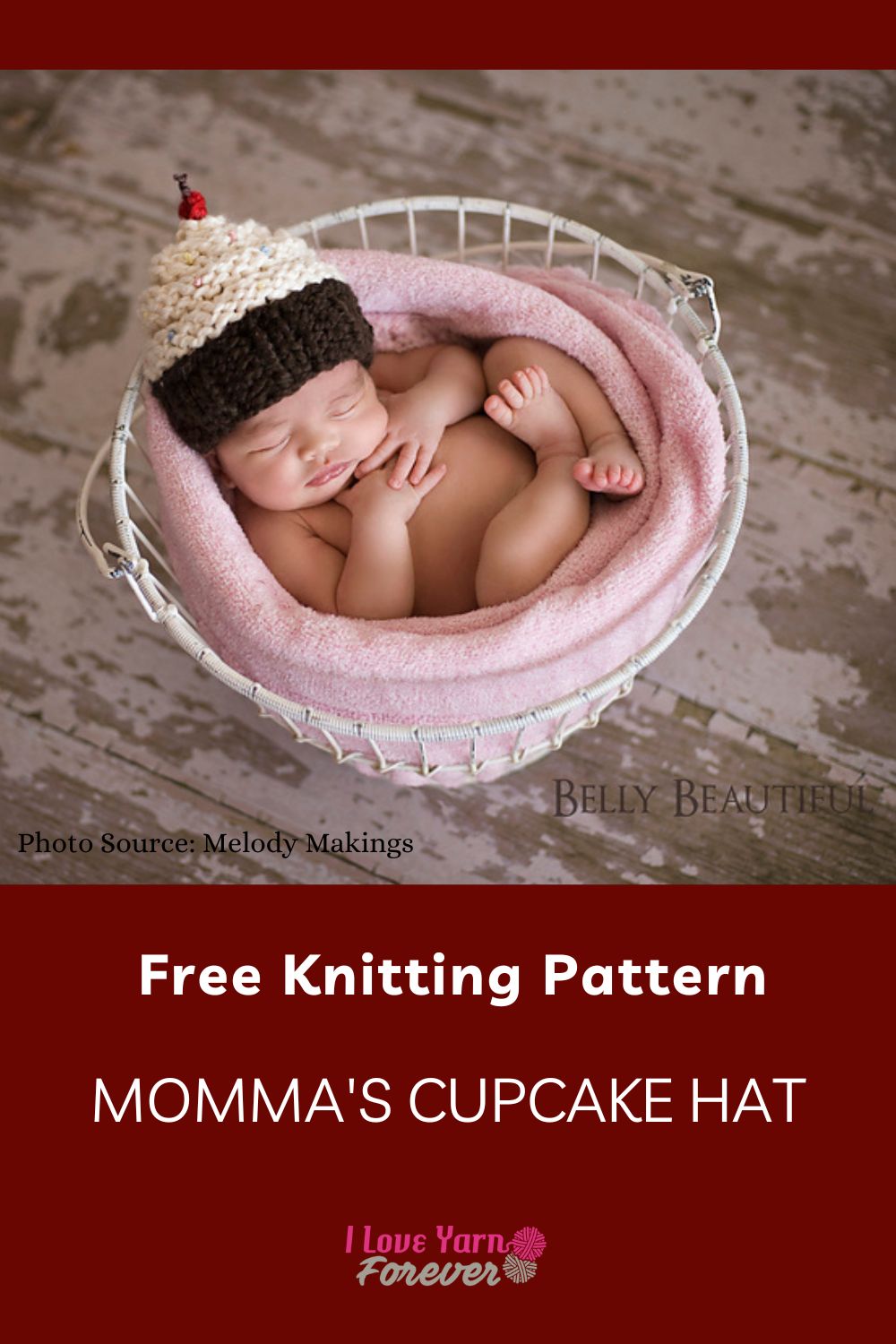 Free Knitting Pattern: Momma's Cupcake Hat - I Love Yarn Forever