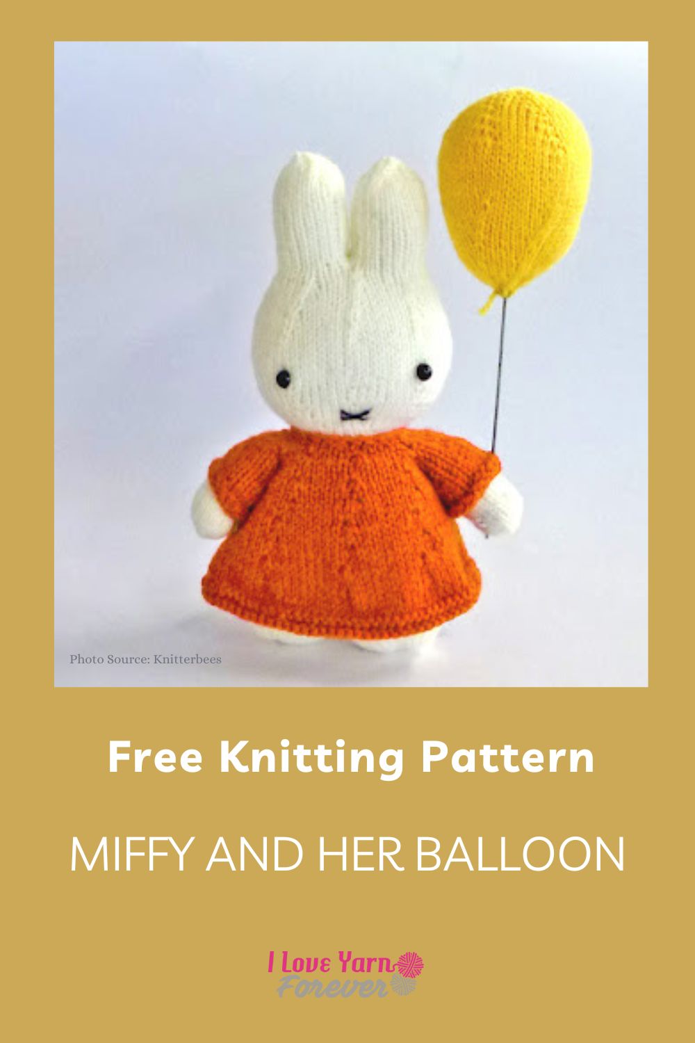 Free Knitting Pattern: Miffy and Her Balloon - I Love Yarn Forever