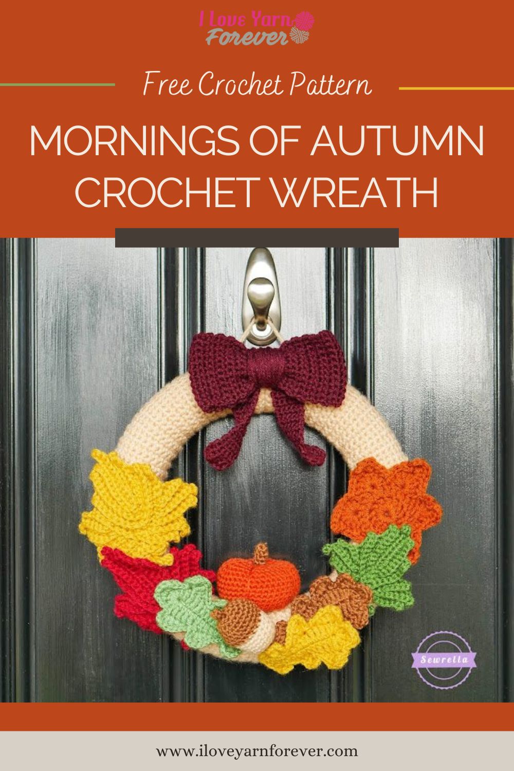 Free Crochet Pattern: Mornings of Autumn Crochet Wreath - I Love Yarn ...