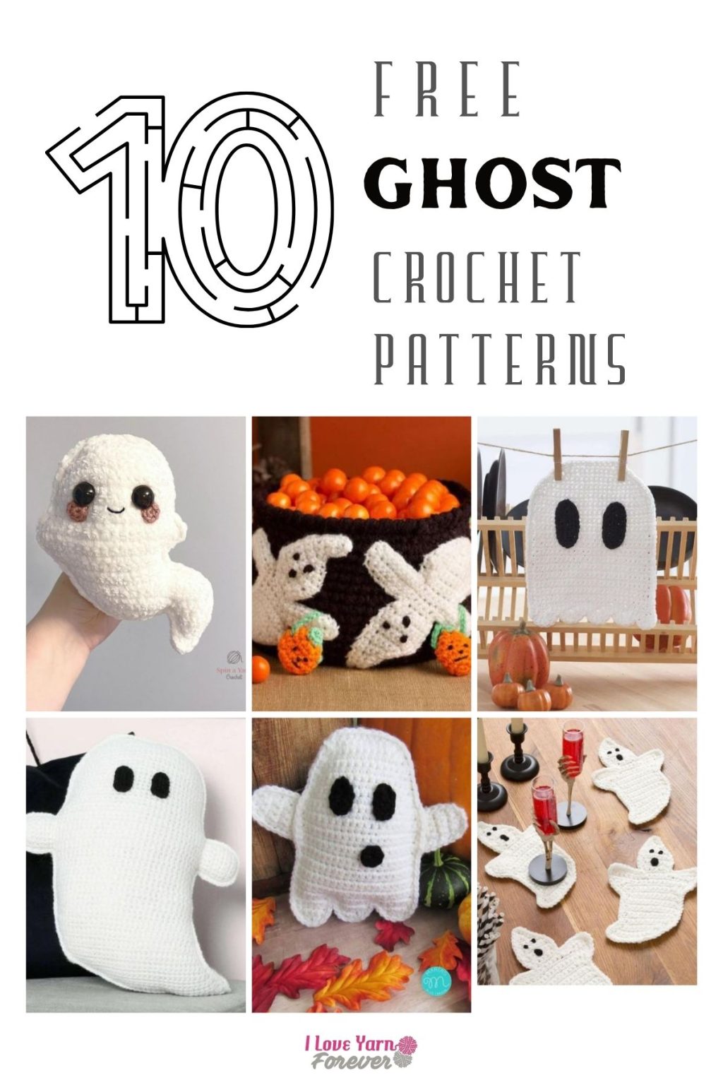 Top 10 Free Crochet Ghost Patterns - I Love Yarn Forever