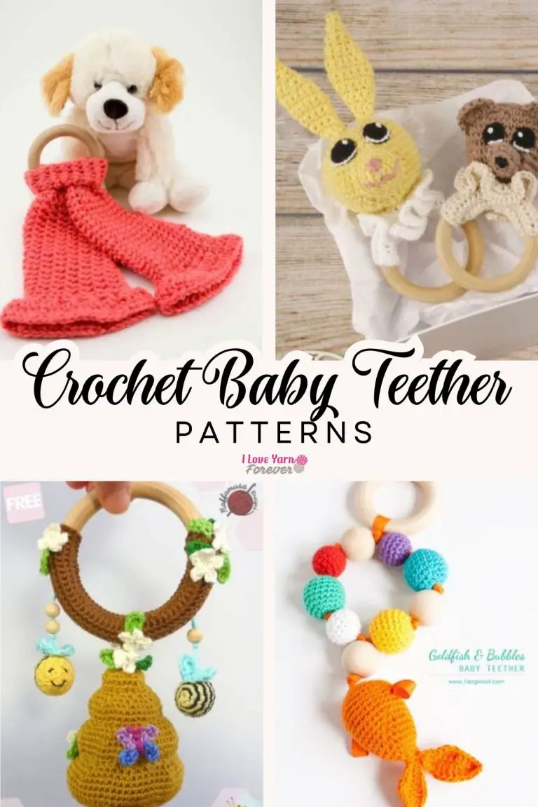 Top 8 Free Crochet Baby Teether Patterns - I Love Yarn Forever