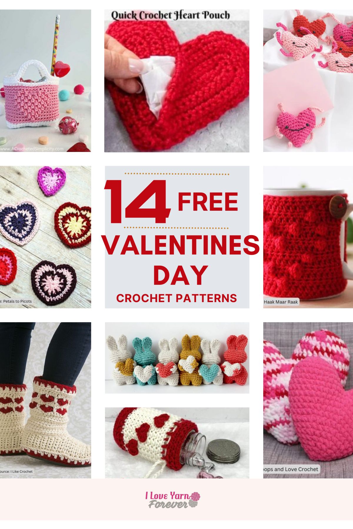 Top 14 Free Valentine's Day Crochet Patterns - I Love Yarn Forever