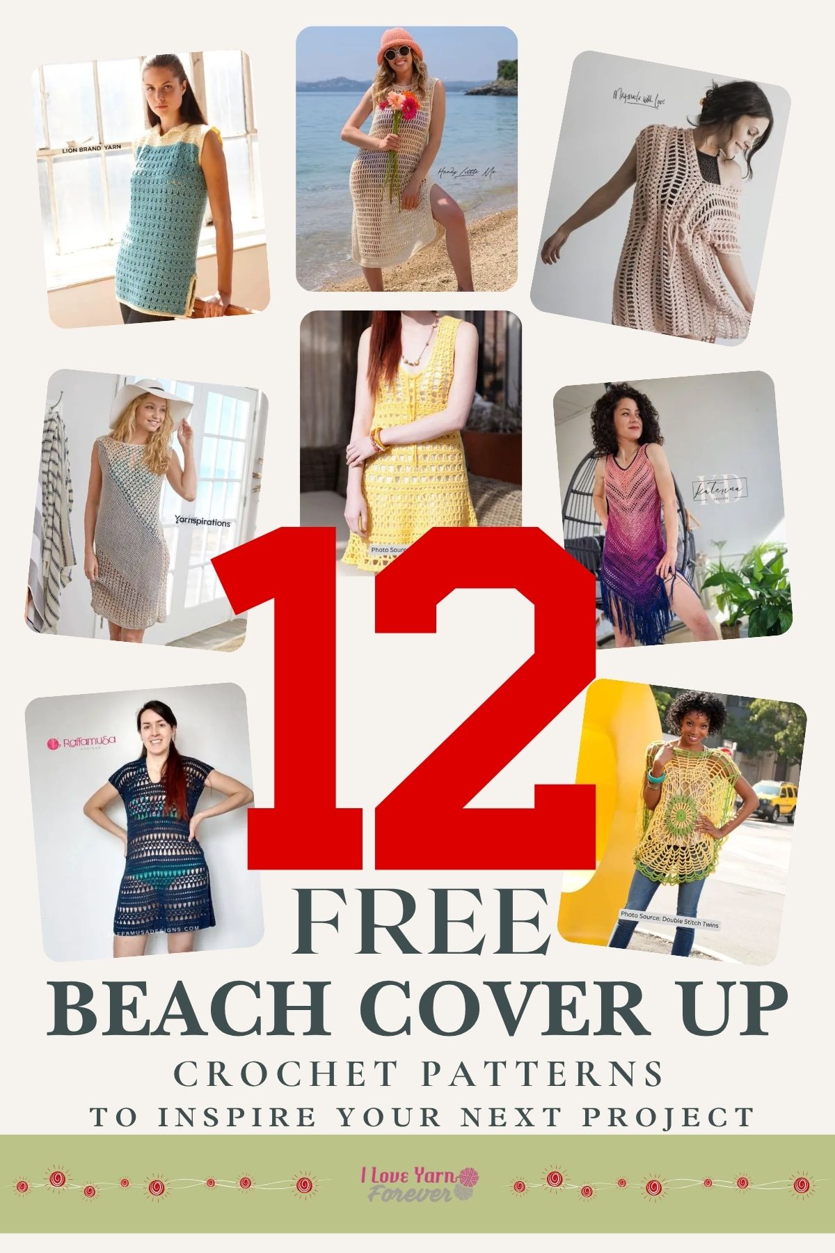 Top 12 Free Crochet Beach Cover Up Patterns - I Love Yarn Forever